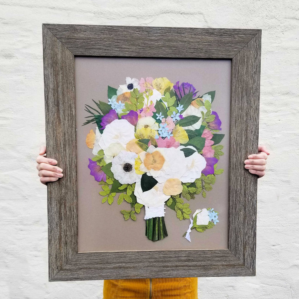 Modern Pressed Flowers In Frame - Flowers Forever & Bellabeads